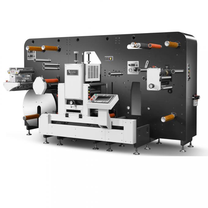 30KW Sticker Label Die Cutting Machine Intermittent Semi Rotary Label ...
